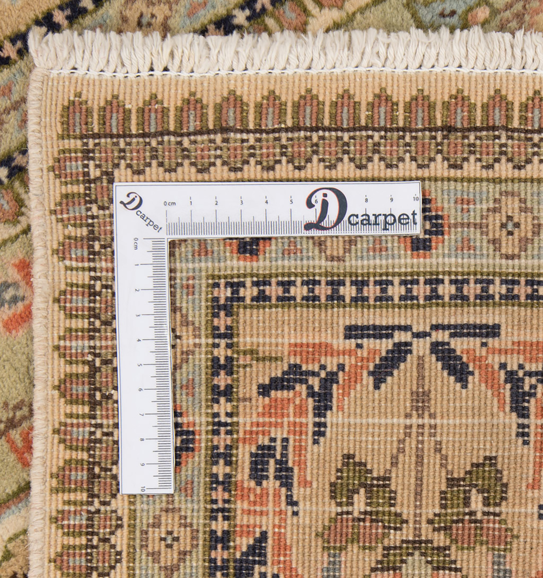 Tabriz Tabatabai Persian Rug Green 198 x 139 cm