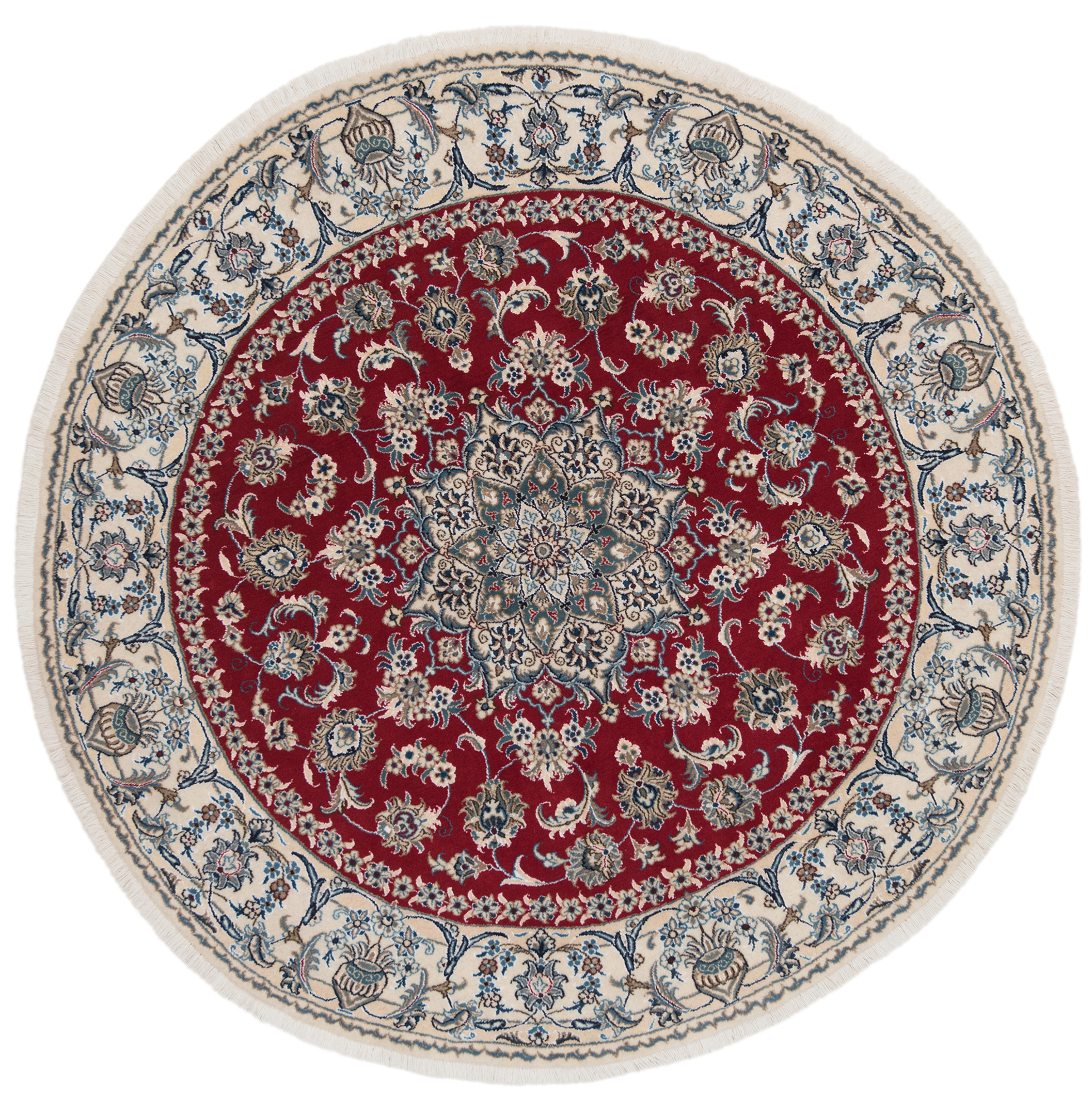 Nain Persian Rug Red 196 x 196 cm