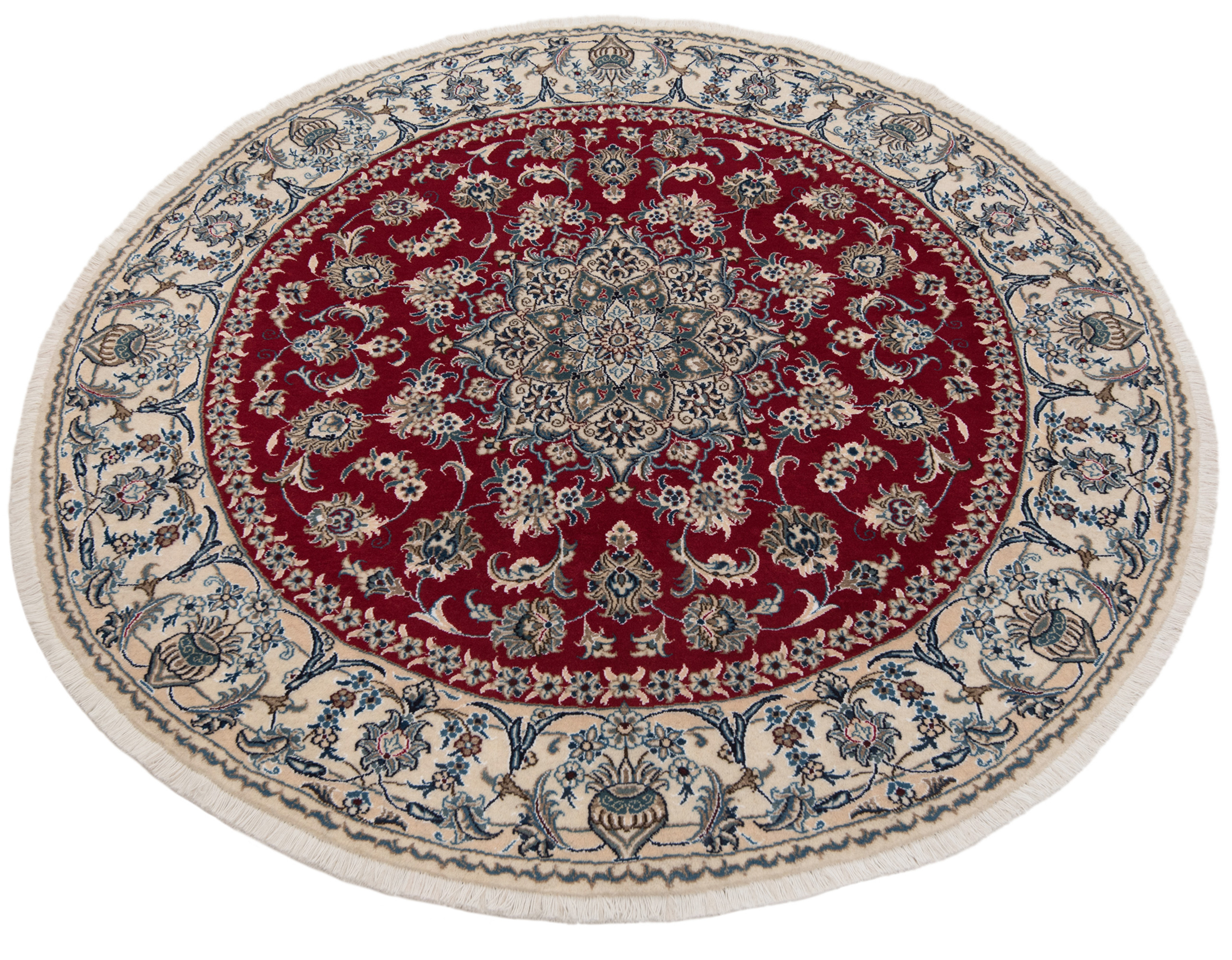 Nain Persian Rug Red 196 x 196 cm