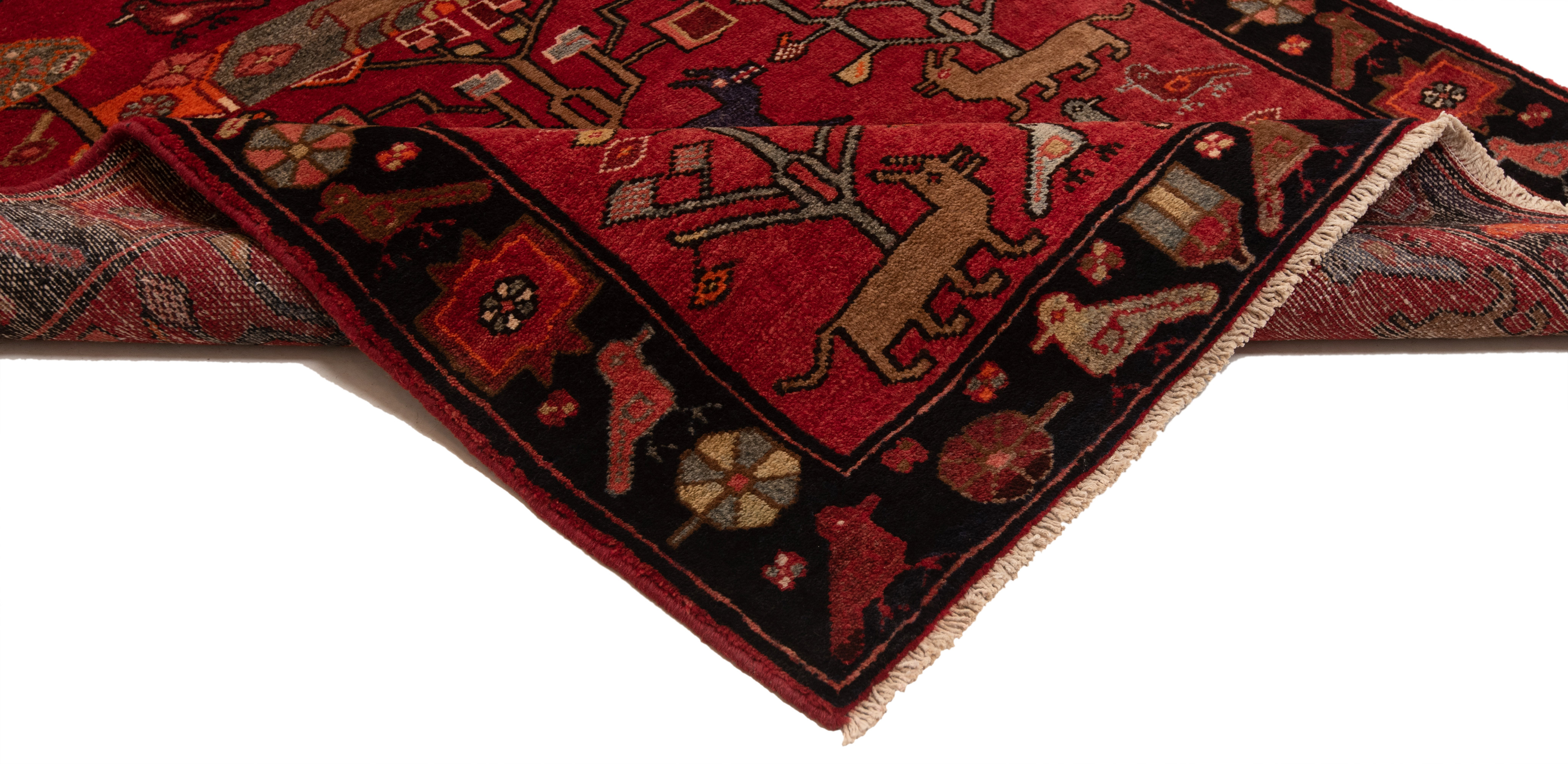 Hamedan Persisk matta Röd 329 x 117 cm