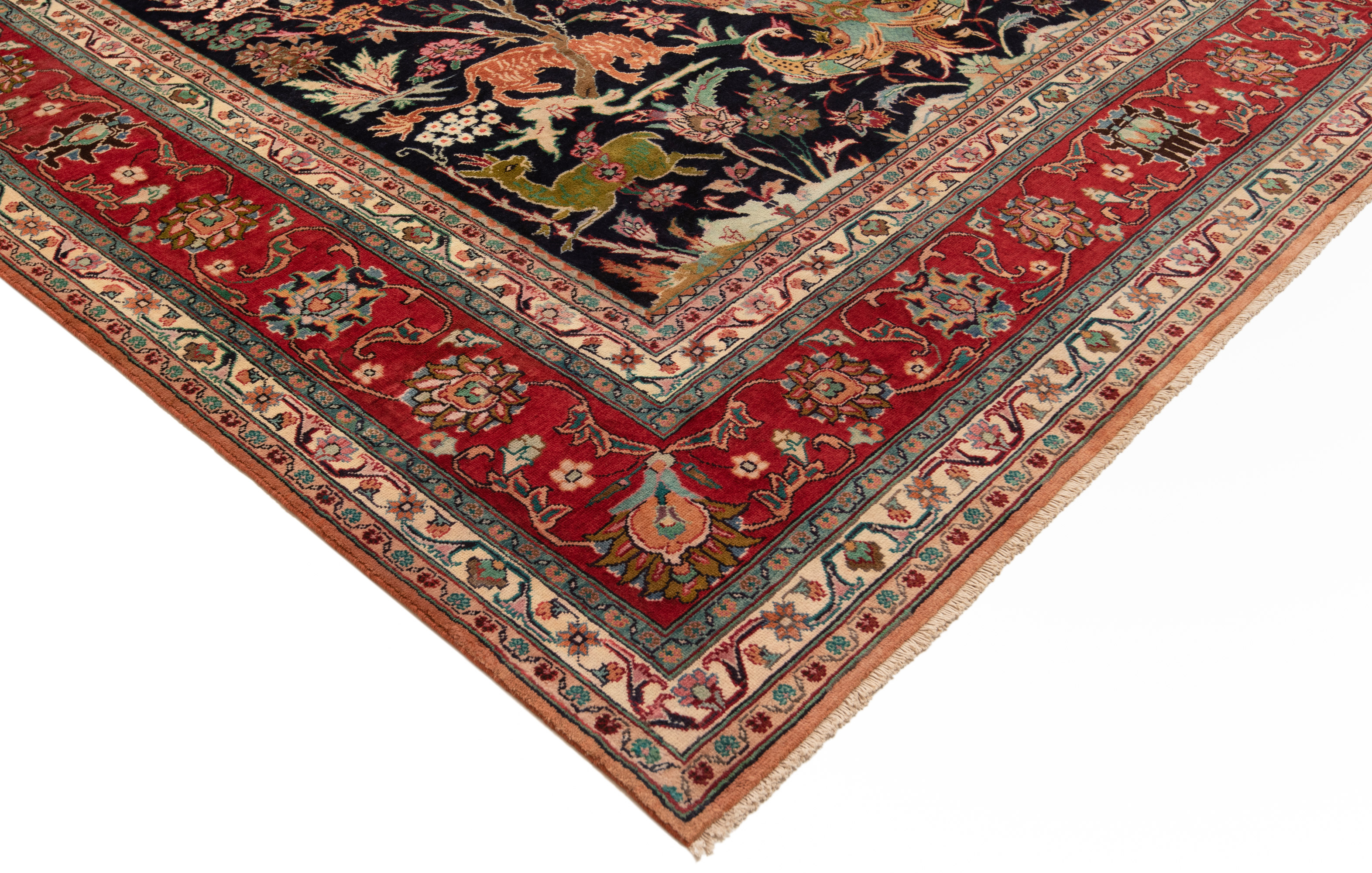 Kashmar Perserteppich Nachtblau 408 x 300 cm