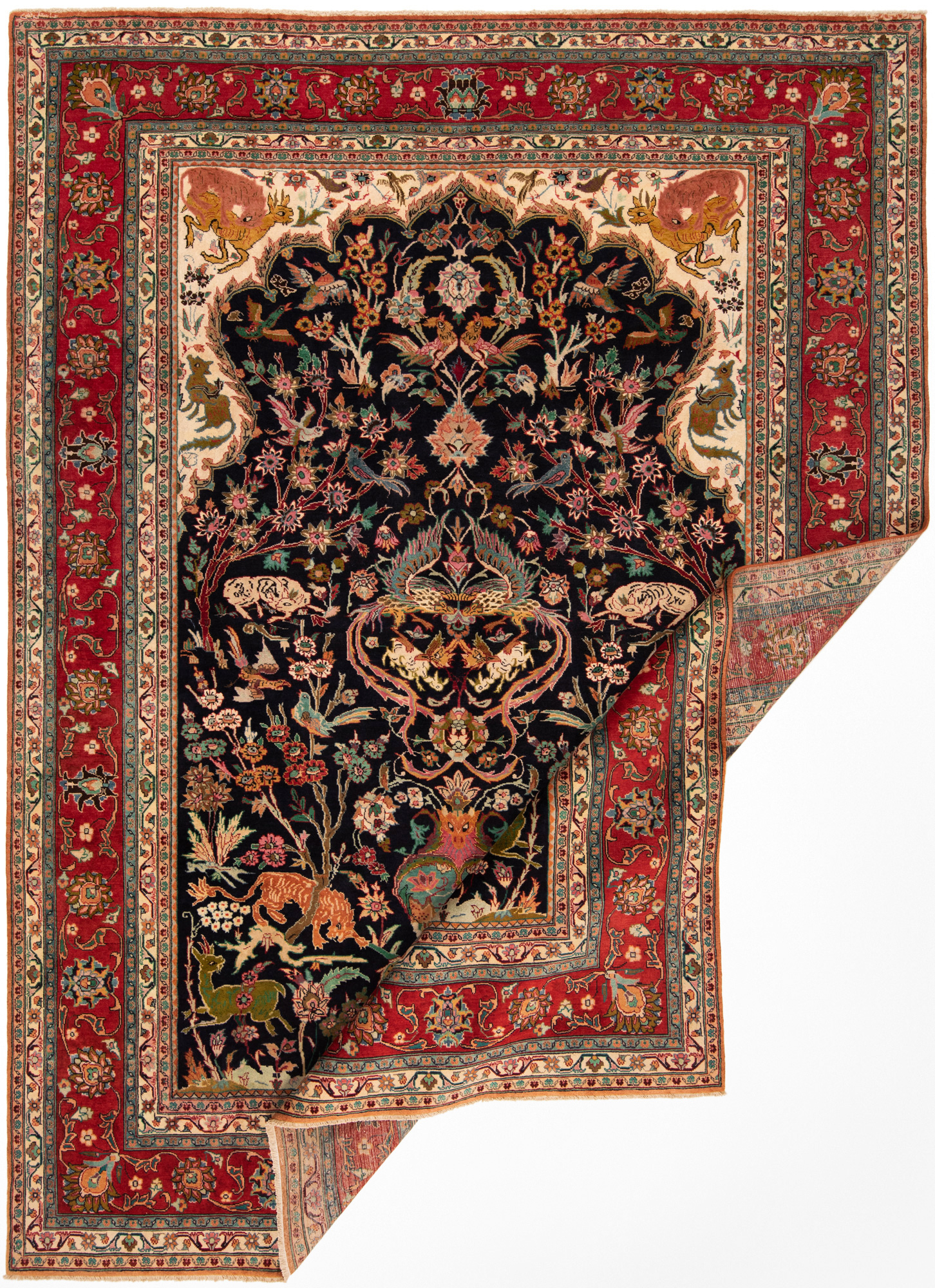 Kashmar Perserteppich Nachtblau 408 x 300 cm