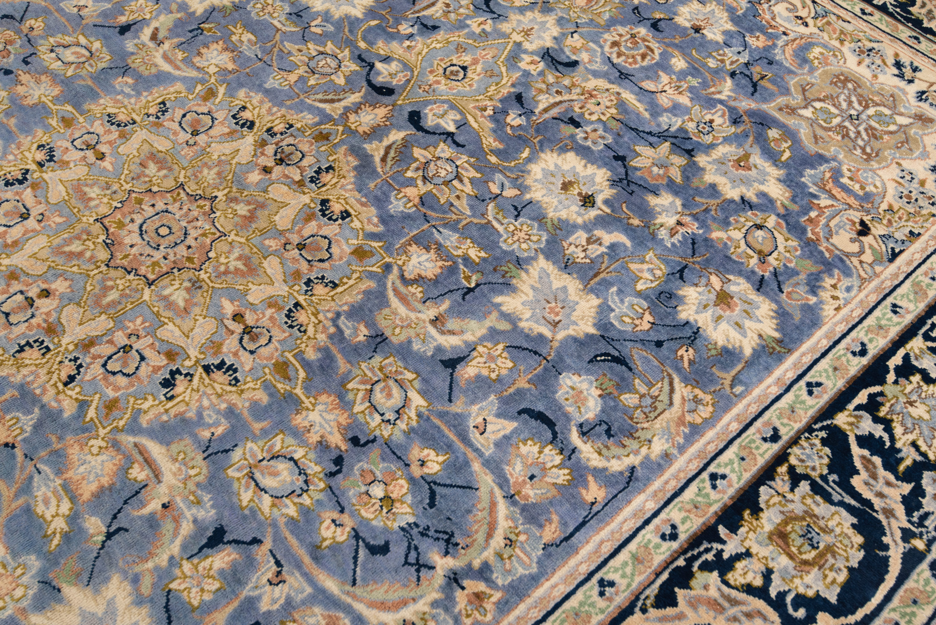 Kashan Persian Rug Blue 273 x 192 cm