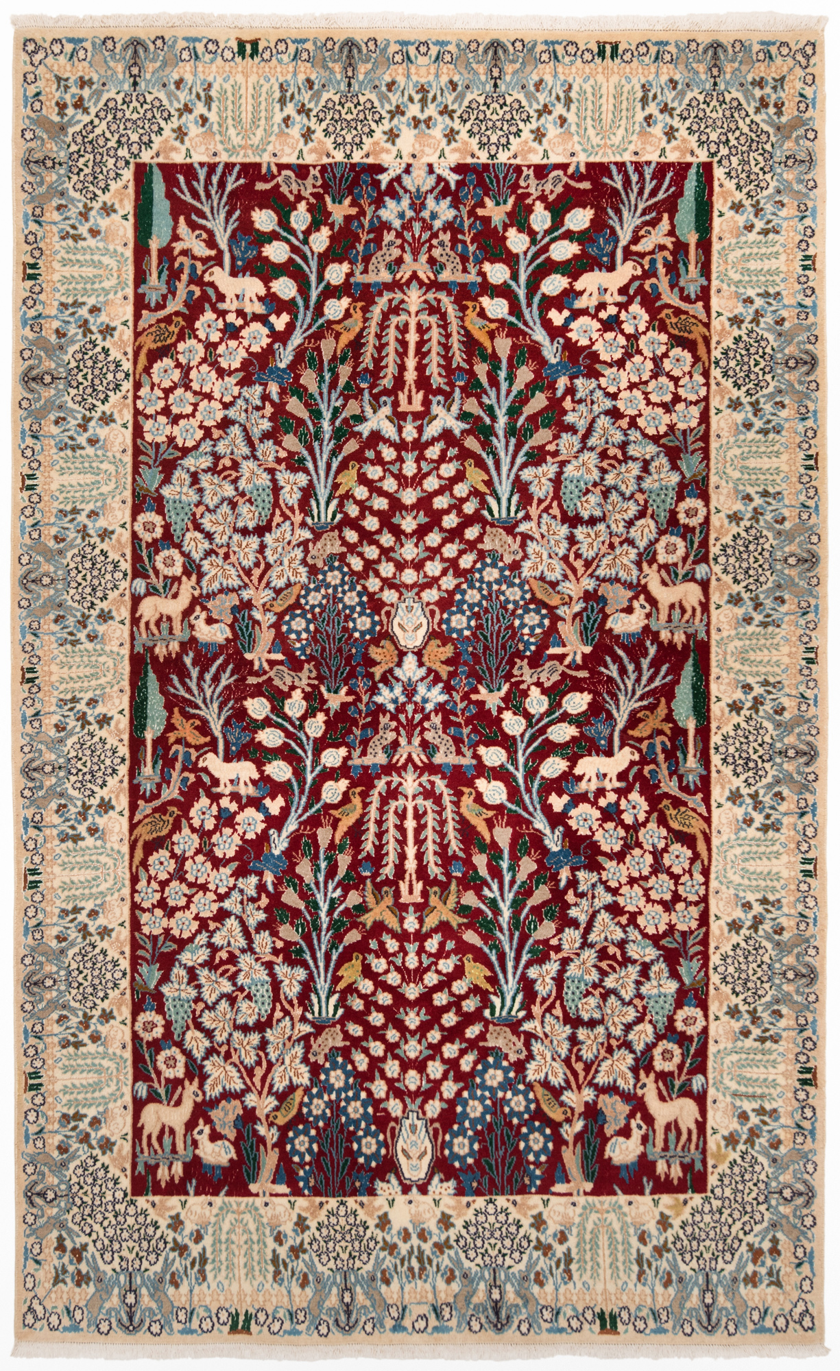 Nain 6La Persian Rug Red 197 x 123 cm