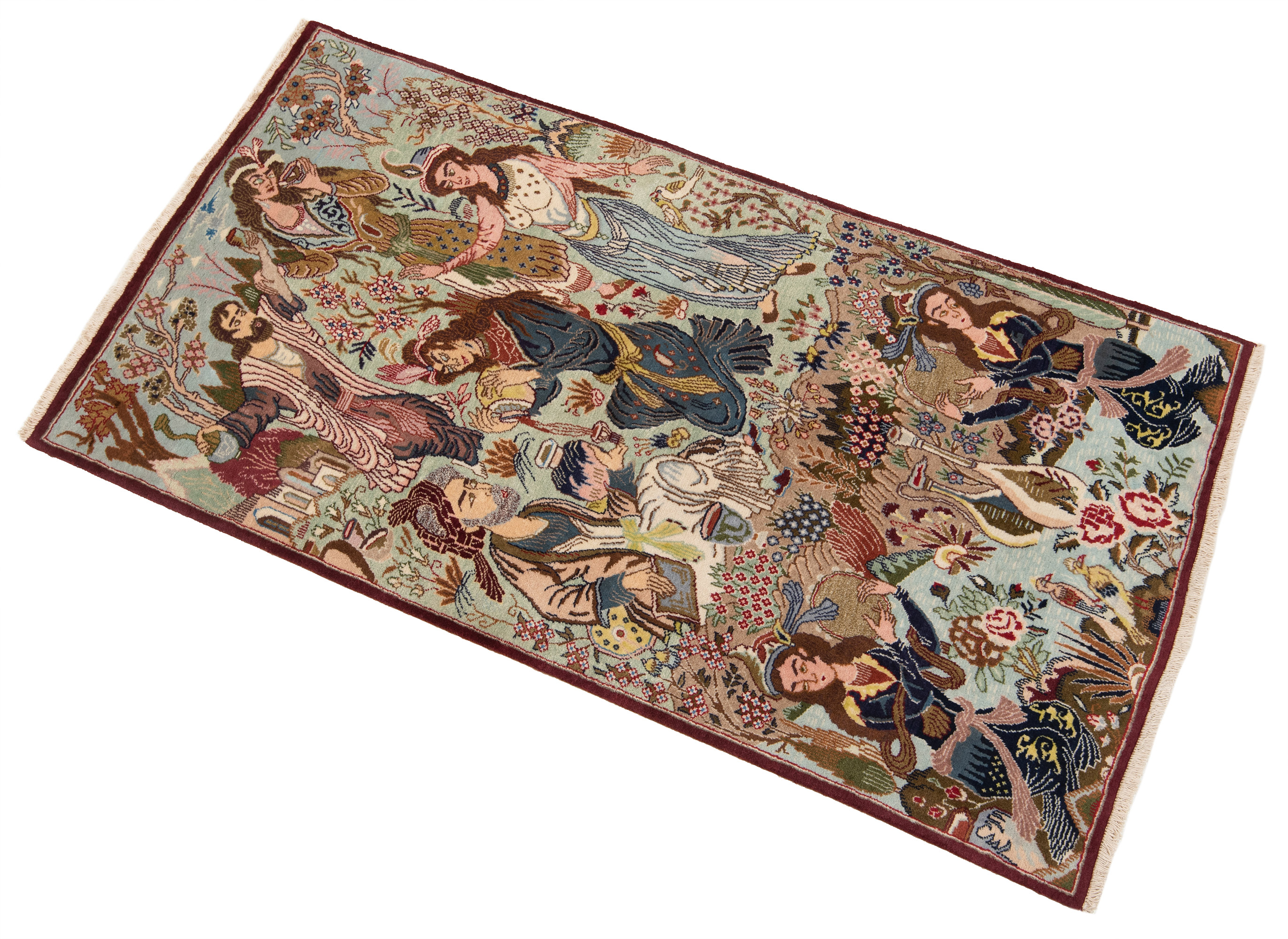 Kashmar Persian Rug Multicolor 216 x 113 cm