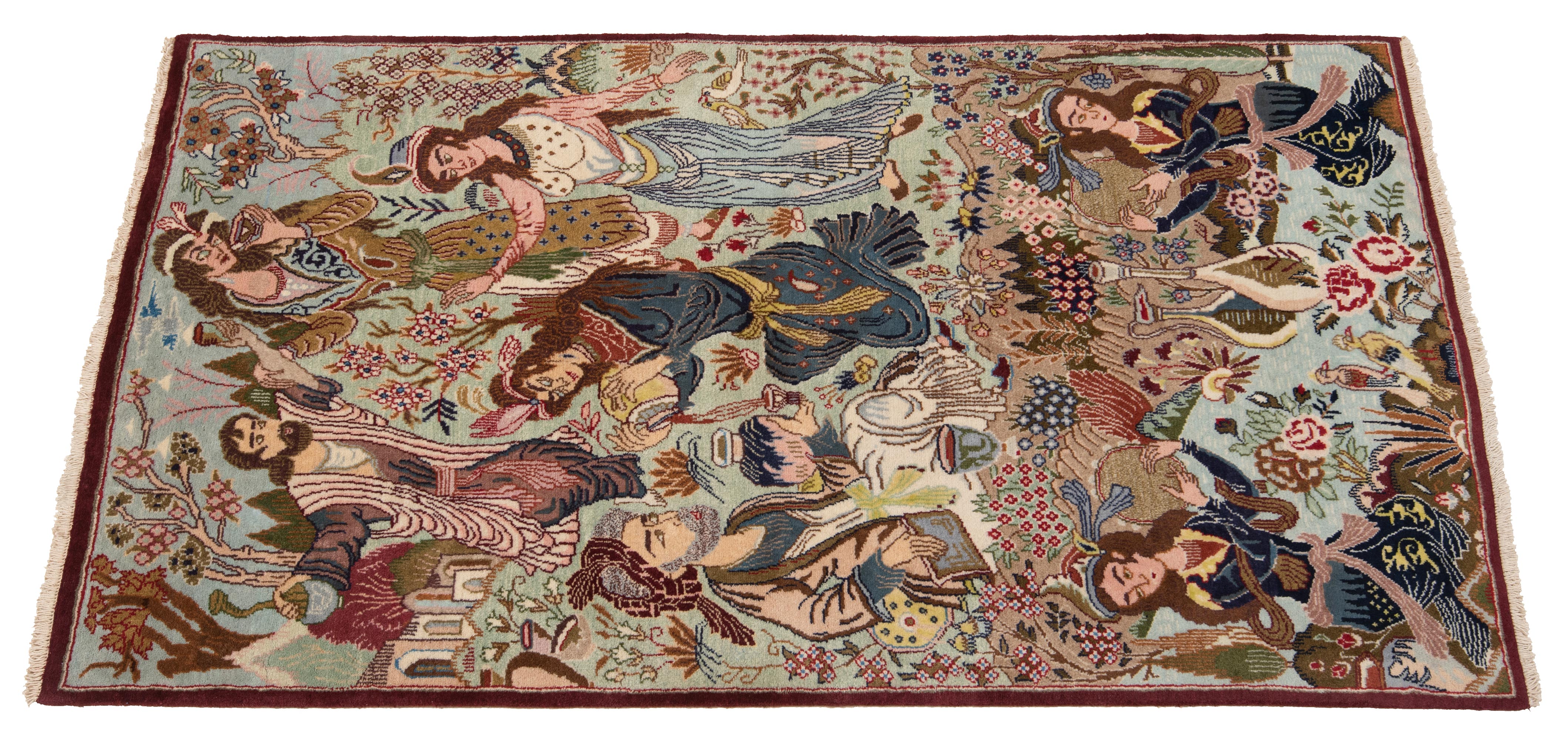 Kashmar Persian Rug Multicolor 216 x 113 cm