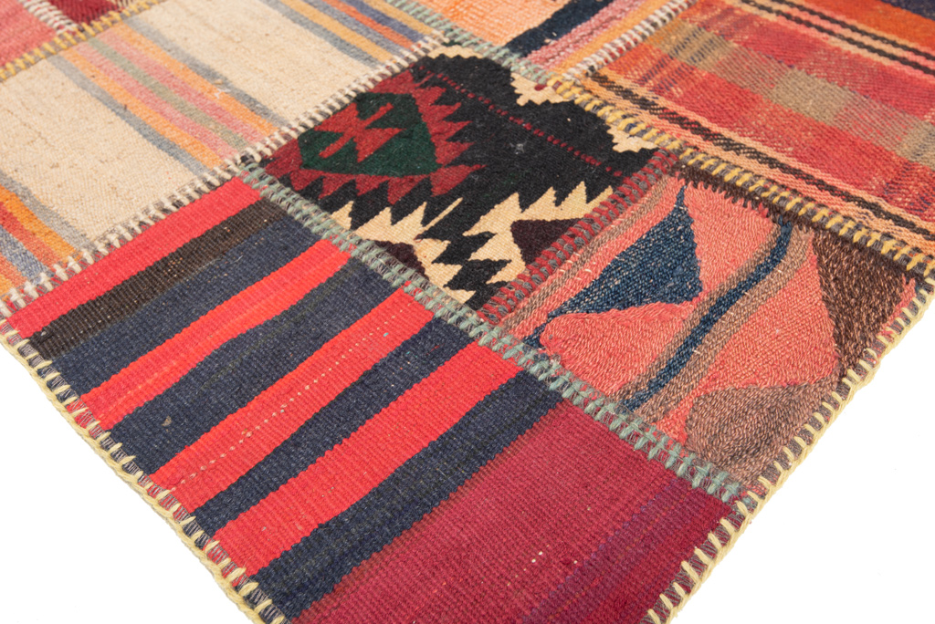 Kilim Patchwork Multicolore 210 x 86 cm