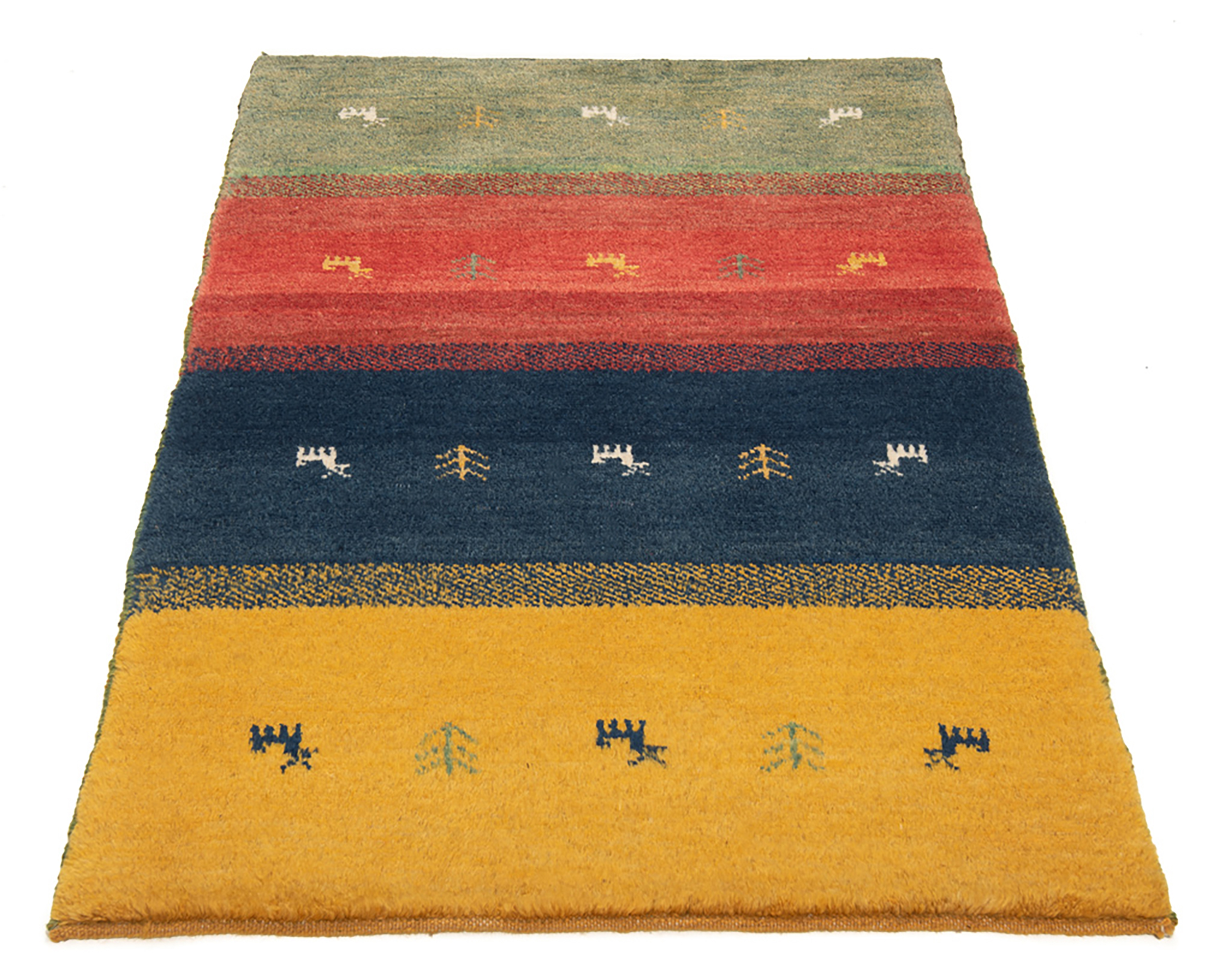 Tapis Persan Gabbeh Multicolore 128 x 85 cm