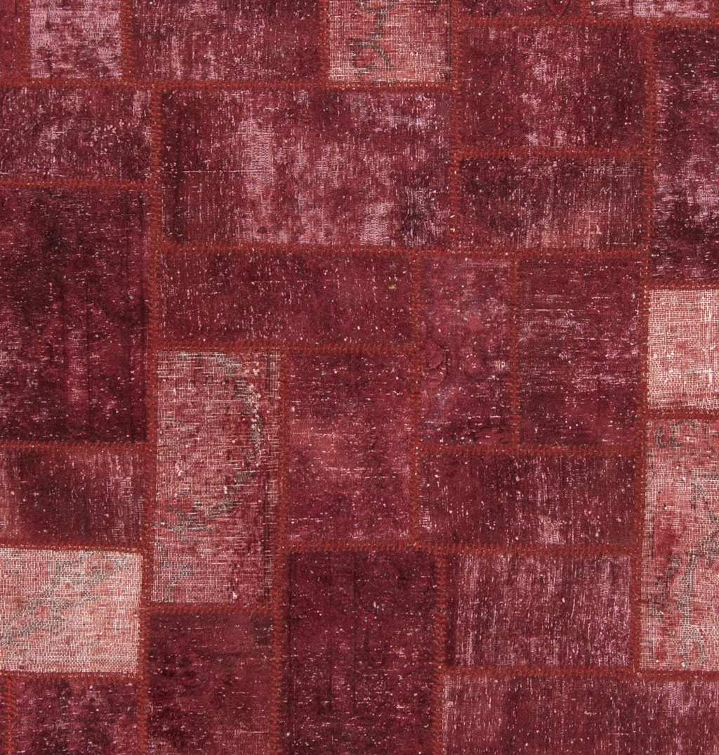 Patchwork Rug Red 303 x 205 cm