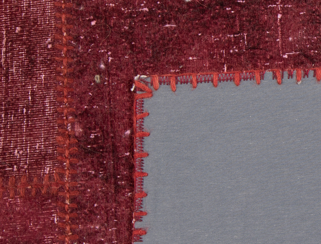 Patchwork Rug Red 303 x 205 cm