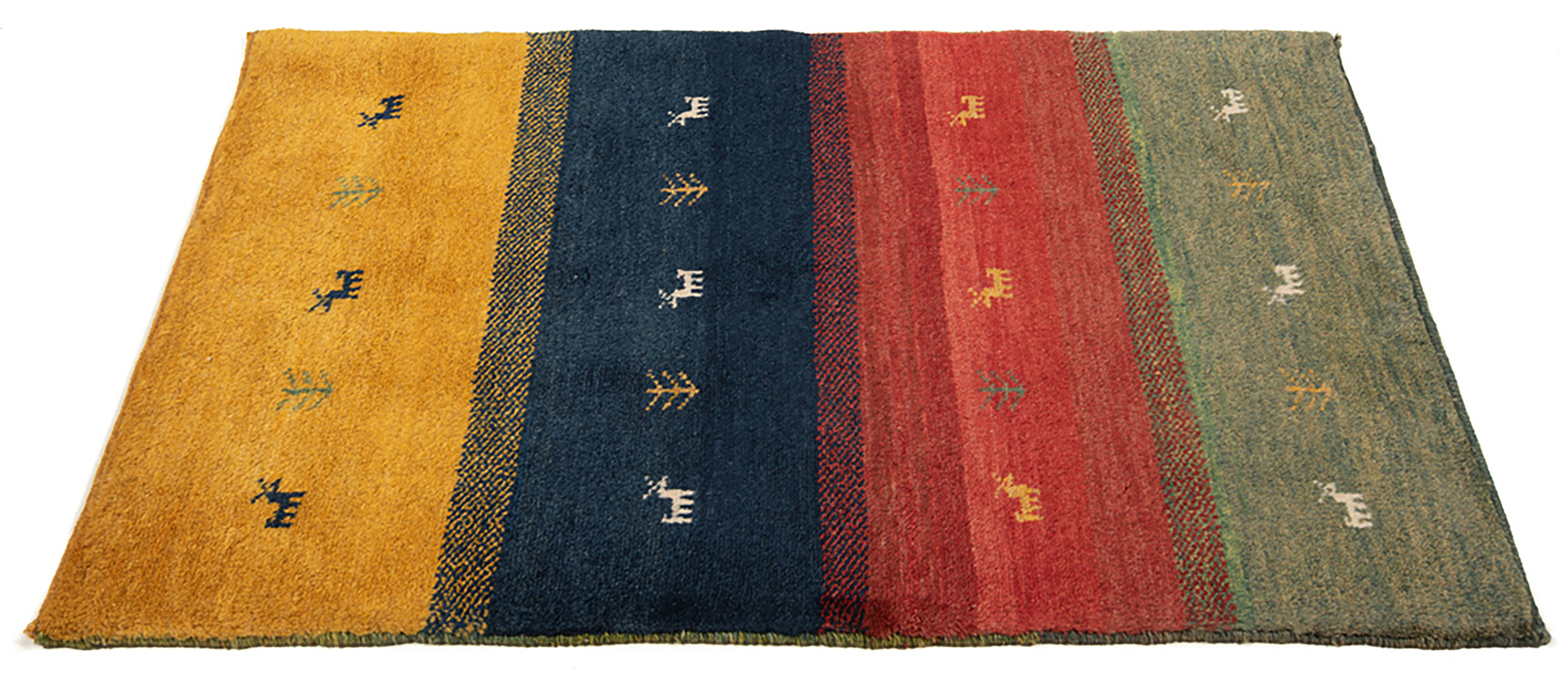 Tapis Persan Gabbeh Multicolore 128 x 85 cm