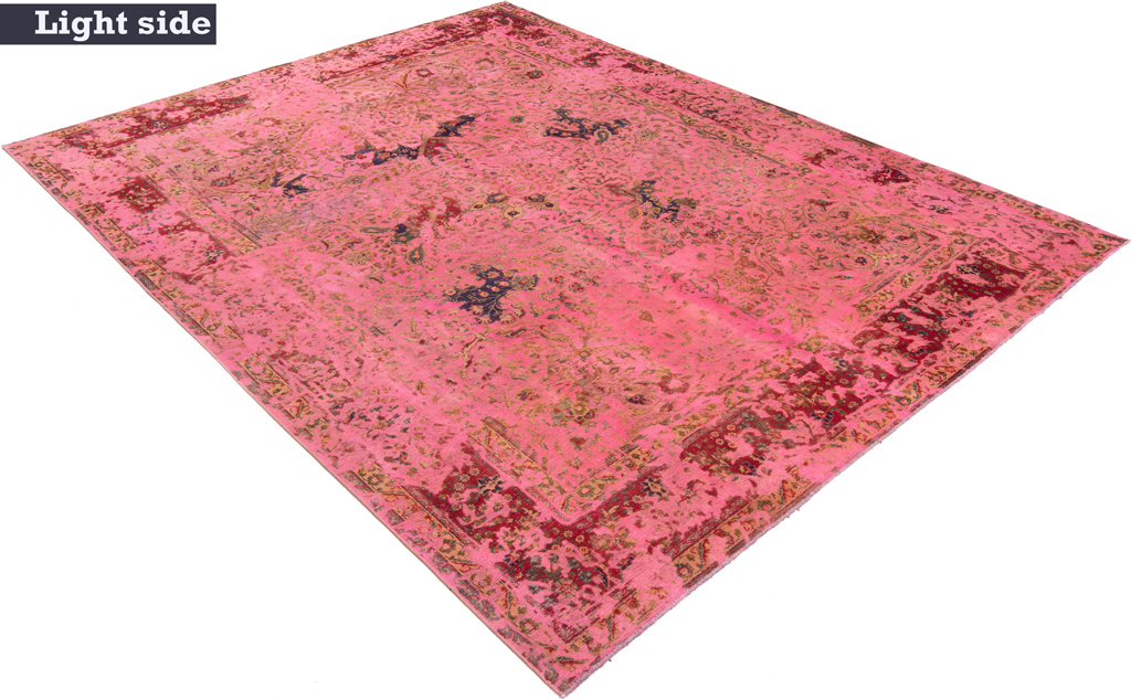 Vintage Relief Rug Pink 389 x 298 cm