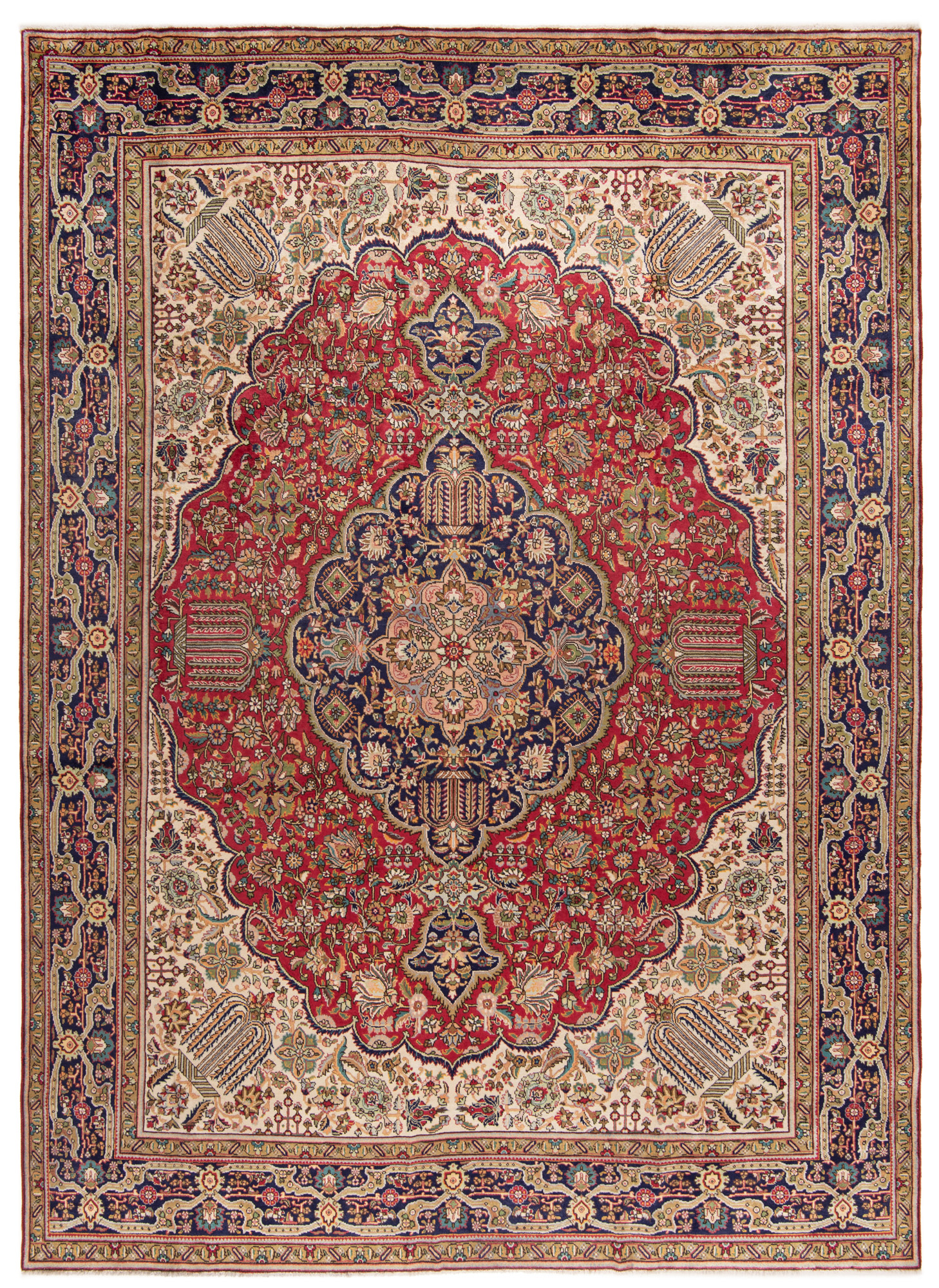 Tabriz Persian Rug Red 398 x 294 cm