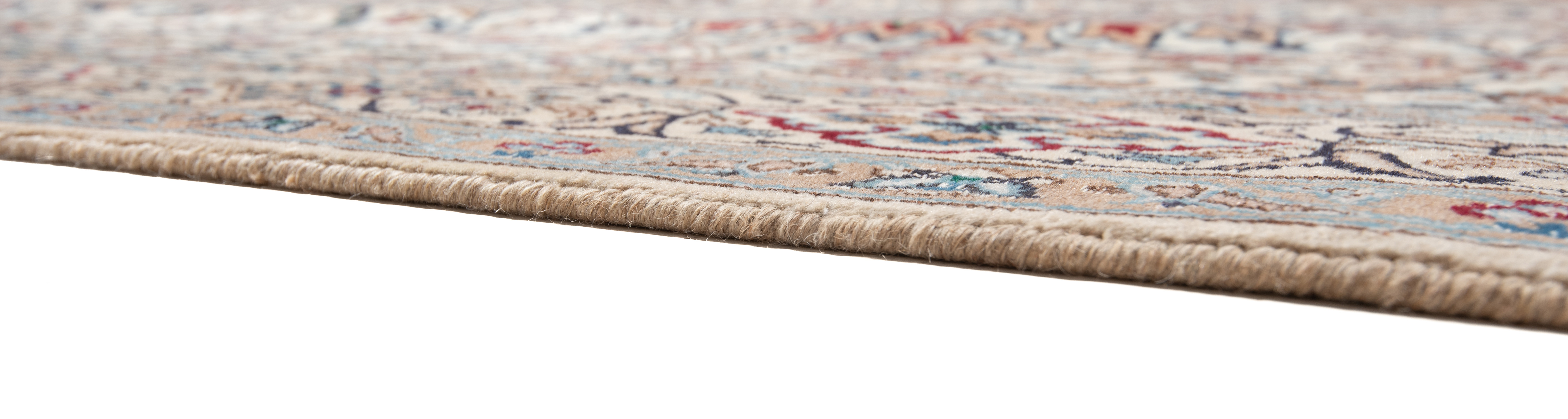 Tapis Persan Nain Beige-Crème 305 x 195 cm