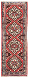 Rudbar Persian Rug Red 281 x 92 cm