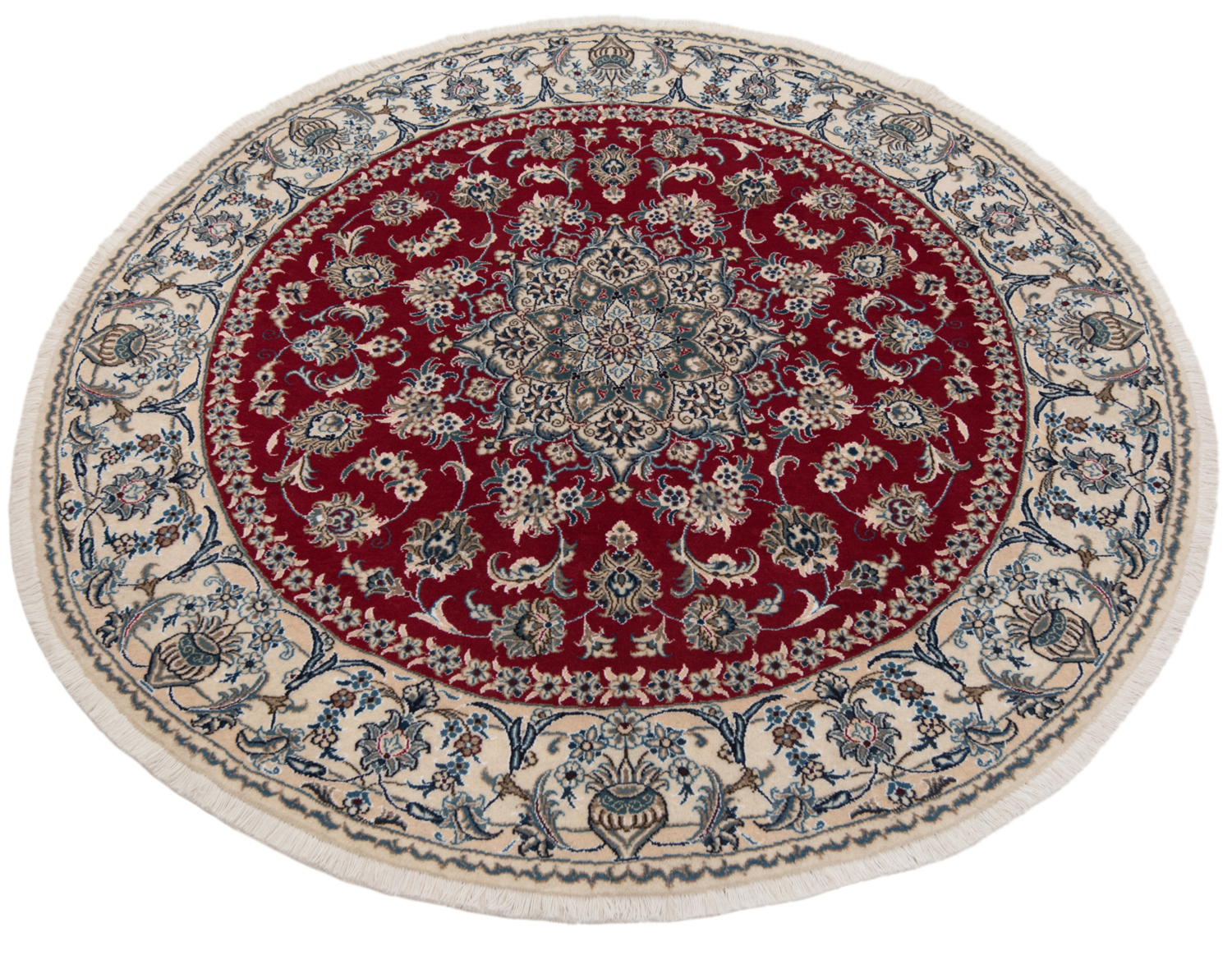 Nain Persian Rug Red 196 x 196 cm