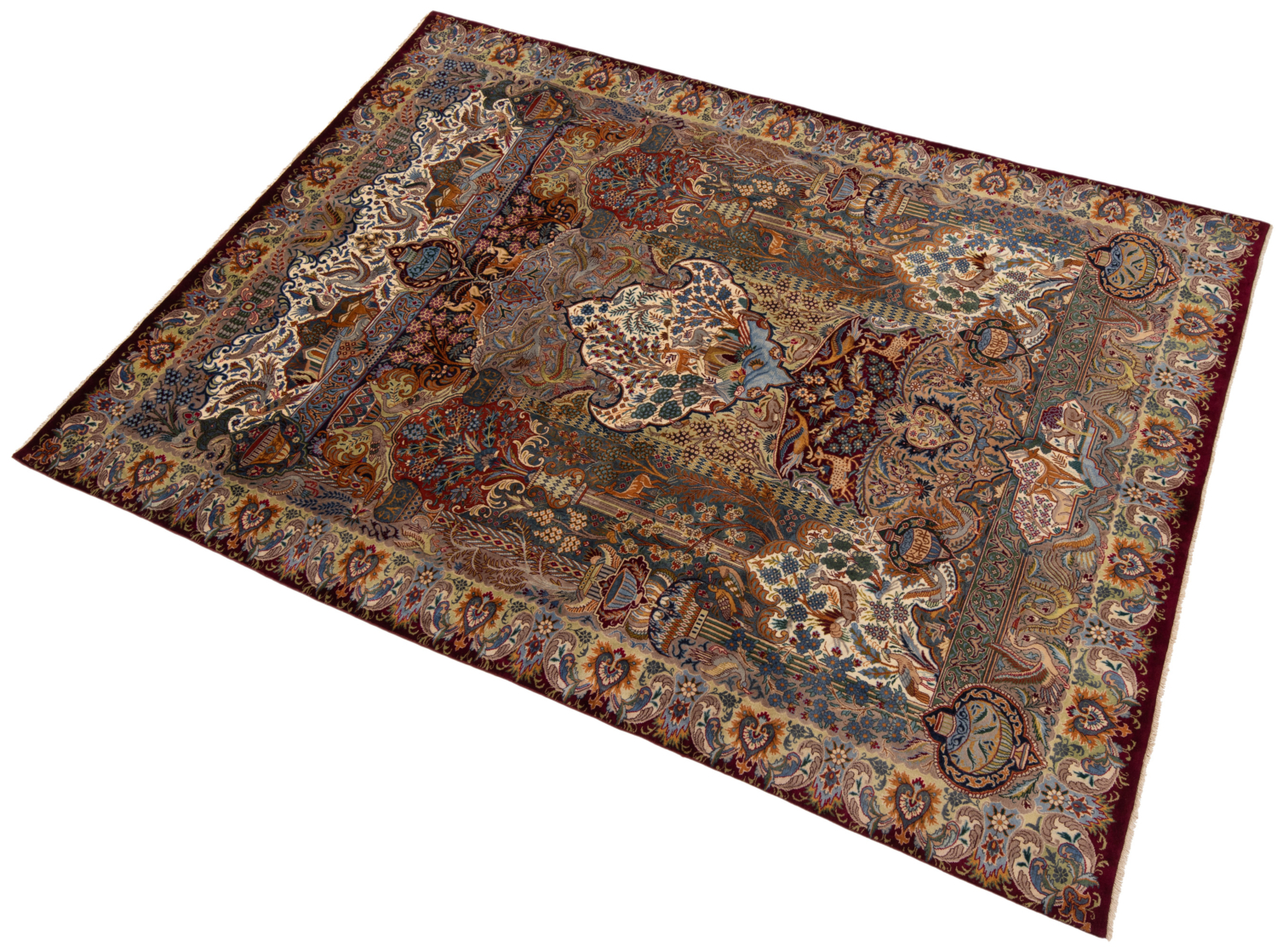 Kashmar Perserteppich Mehrfarbig 341 x 242 cm