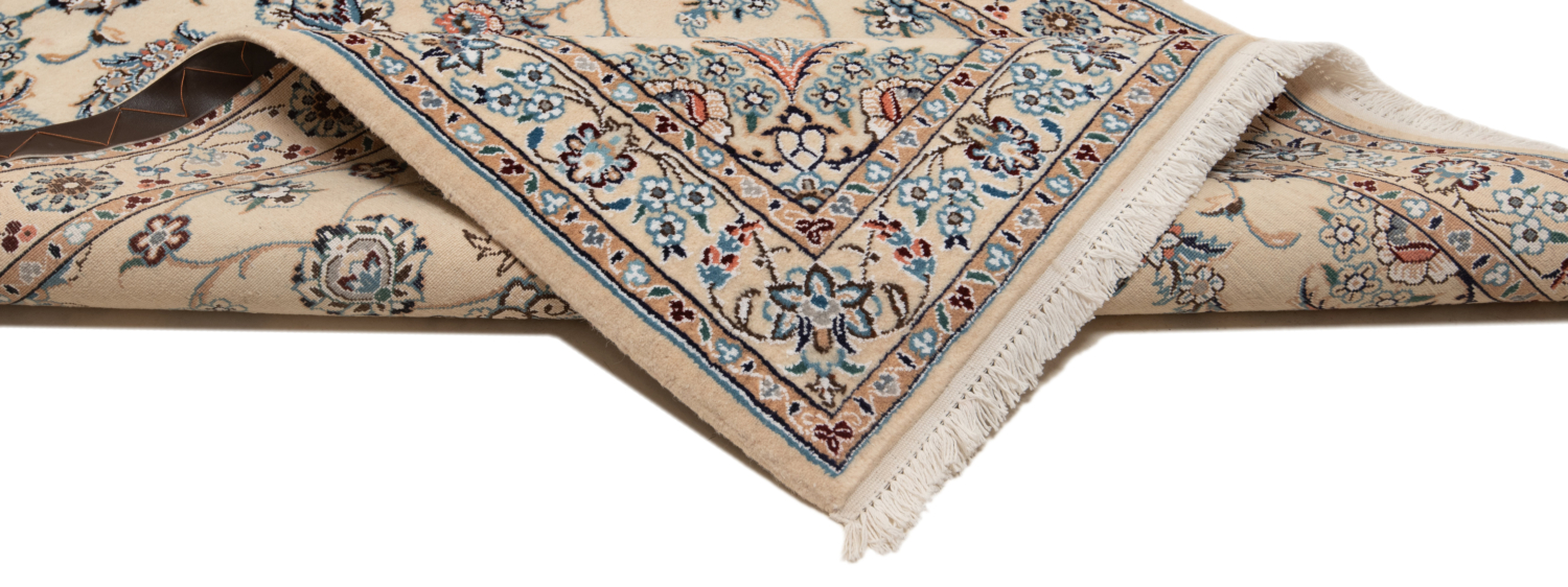 Nain 9La Perserteppich Beige-Creme 520 x 97 cm