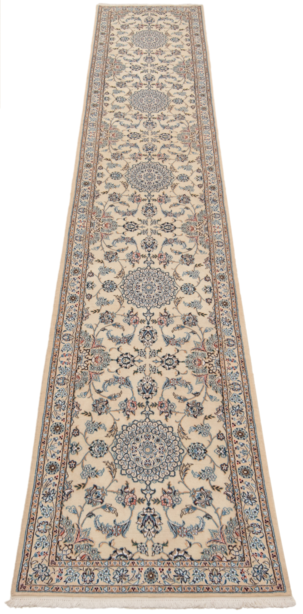 Nain 9La Perserteppich Beige-Creme 520 x 97 cm