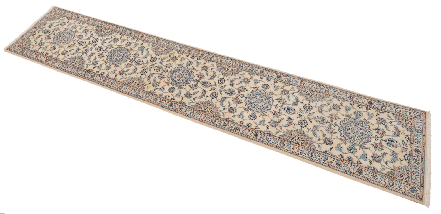 Nain 9La Perserteppich Beige-Creme 520 x 97 cm
