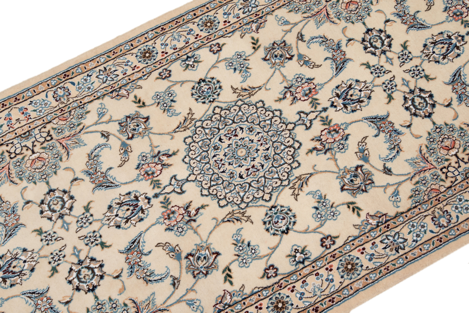 Nain 9La Perserteppich Beige-Creme 520 x 97 cm