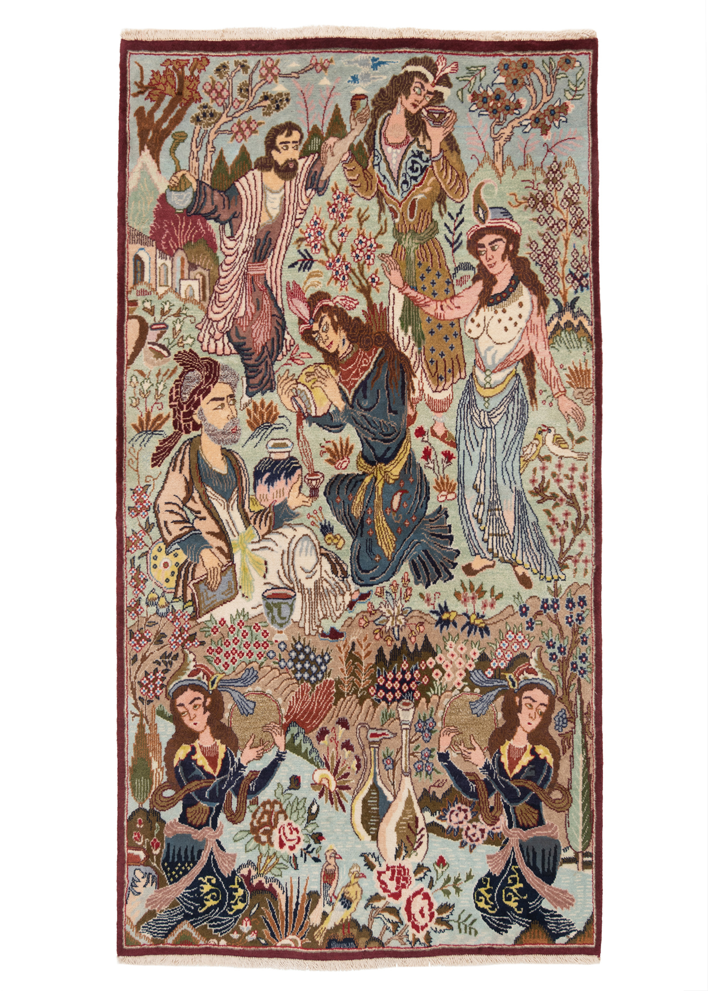 Kashmar Persian Rug Multicolor 216 x 113 cm