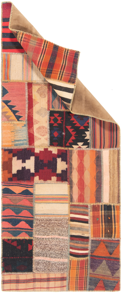Kilim Patchwork Multicolore 210 x 86 cm