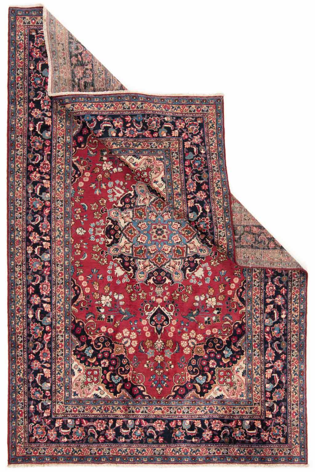 Mashhad Persian Rug Red 293 x 194 cm